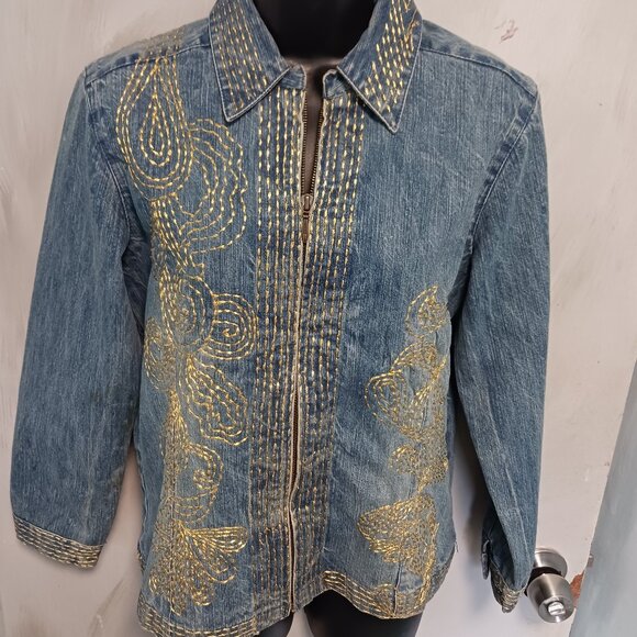 Chico's | Jackets & Coats | Chicos Ultra Cool Denim Jacket | Poshmark